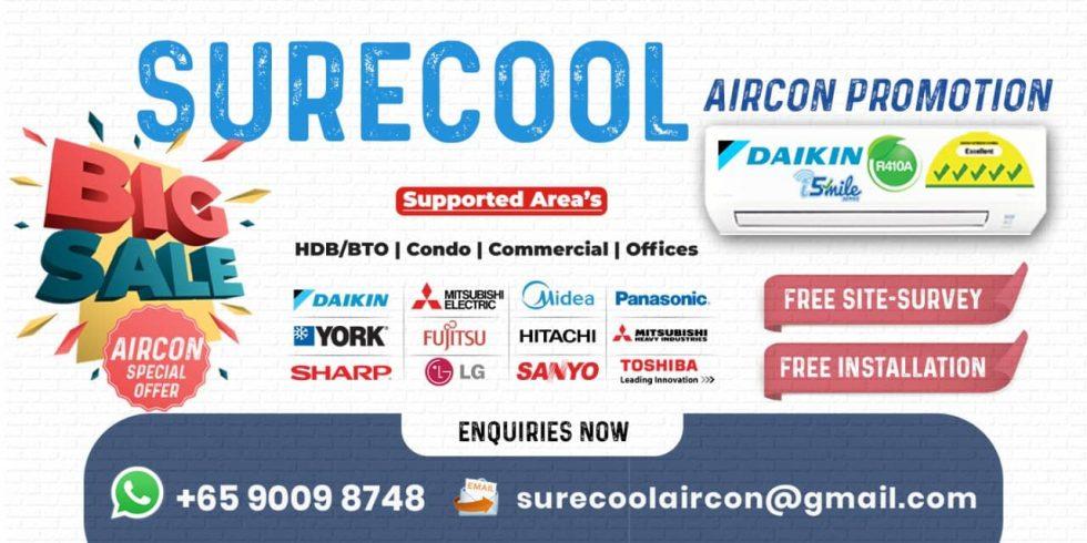 Aircon Promotion Singapore : Daikin, Mitsubishi, Midea & Panasonic