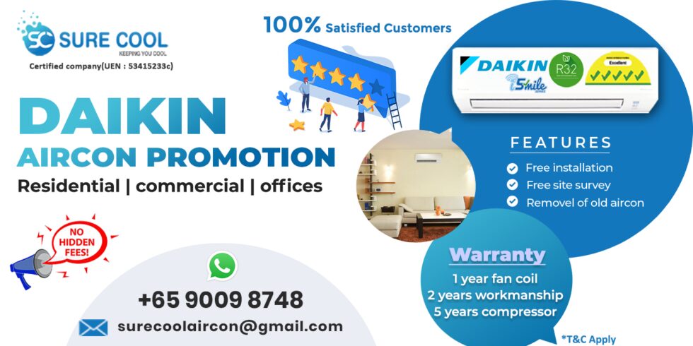 Daikin Aircon Promotion Singapore | View Price details